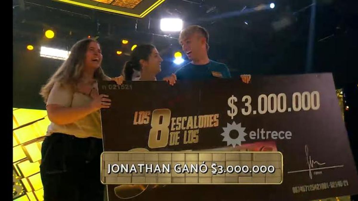 Jonathan, el pergaminense que ganó en Los ocho escalones y va por más