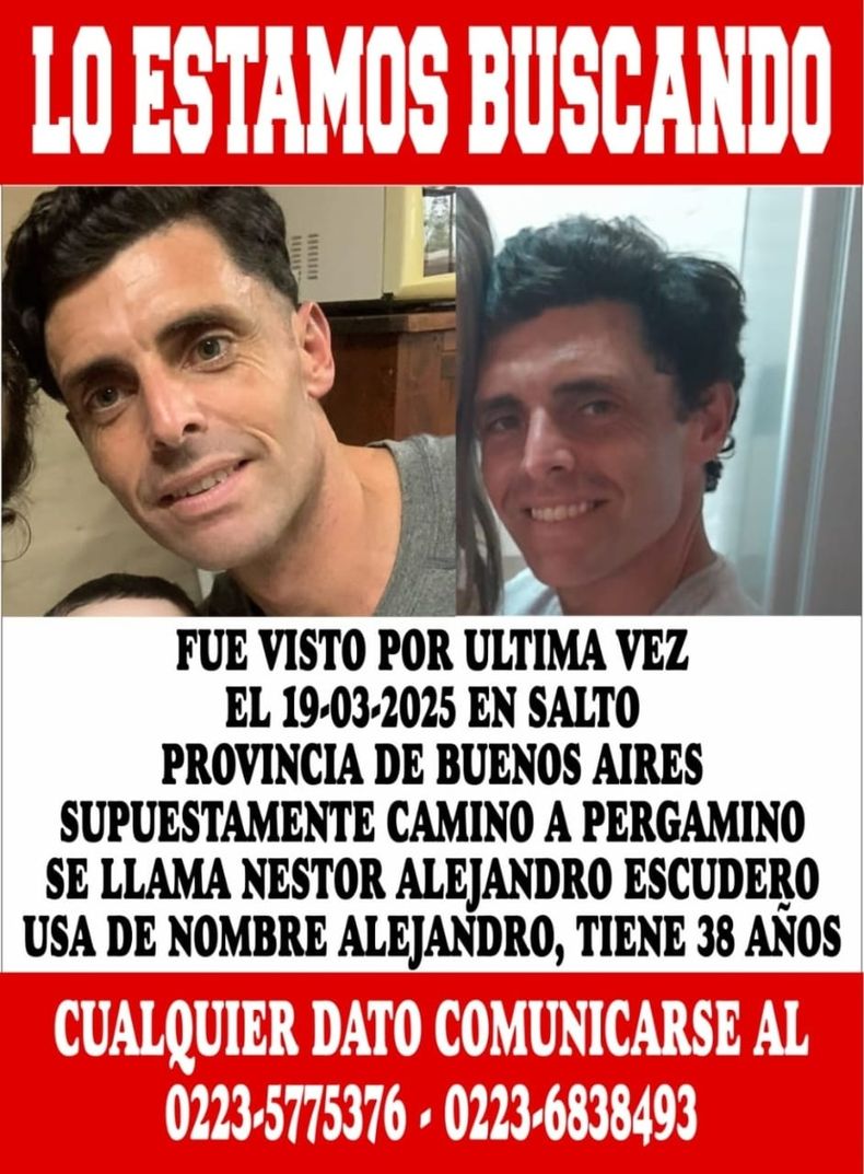 Alejandro Escudero: la familia no tiene contacto desde hace más de un ...